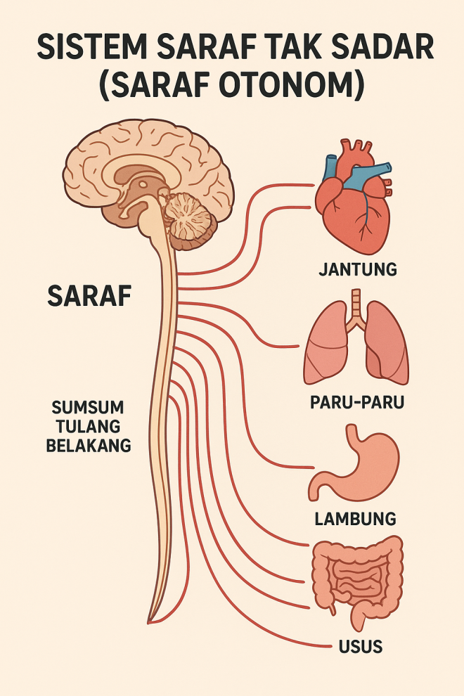 Pengertian dan Fungsi Sistem Saraf Otonom (Sistem Saraf Tak Sadar)